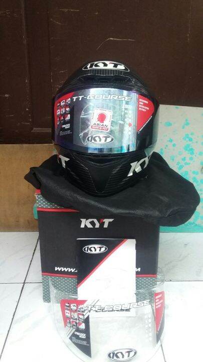 Helm Full face KYT TTC / TT Course Carbon | Lazada Indonesia