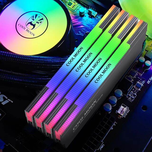 COOLMOON RAM Cooler 5Volts ARGB Glowing Memory Shell COOLING VEST ...