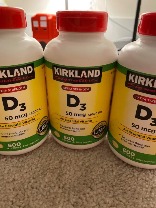 KIRKLAND extra strength D3 50mcg (2000 IU) 600 softgels | Lazada PH