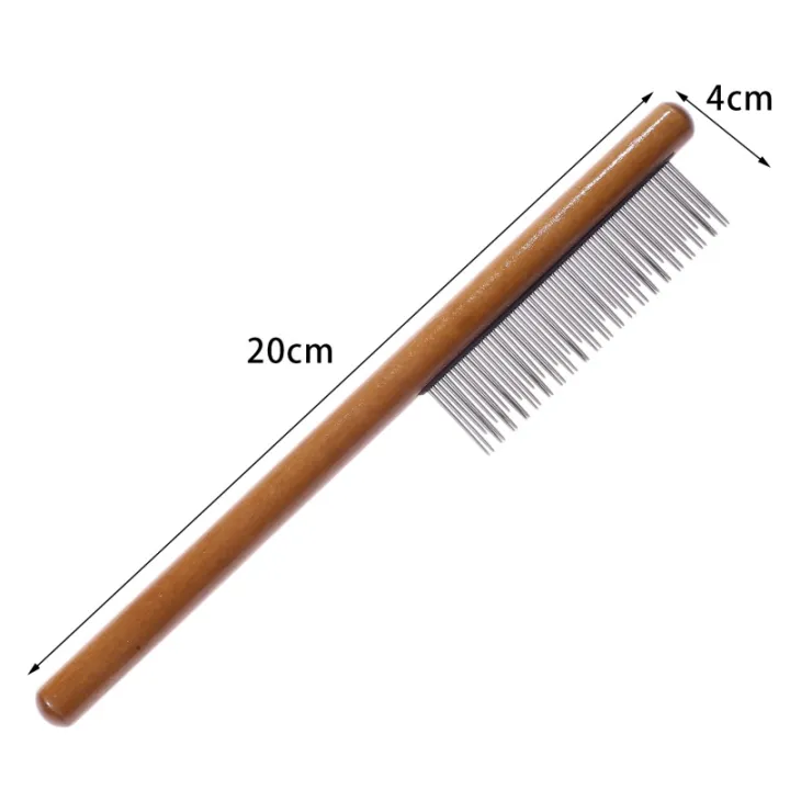 Solid wood pet comb beauty tool, suitable for cats, dogs and rabbits ...