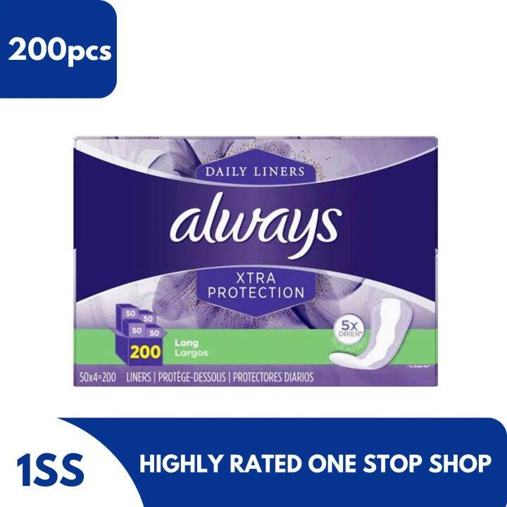 Always Anti-Bunch Xtra Protection Daily Liners, 200pcs | Lazada PH