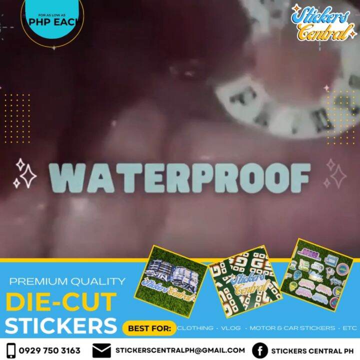 Sticker Label Print | Logo Sticker | Waterproof Sticker | Customizable ...