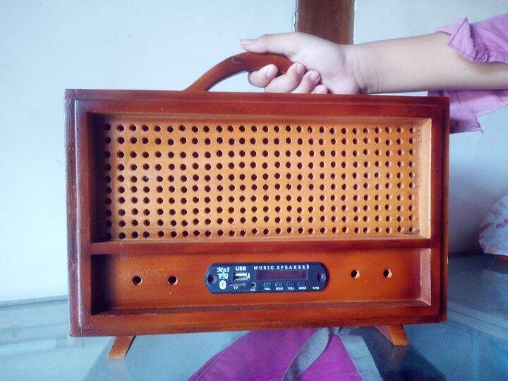 kotak radio jadul P 32cm L 15cm T 20cm kayu jati | Lazada Indonesia