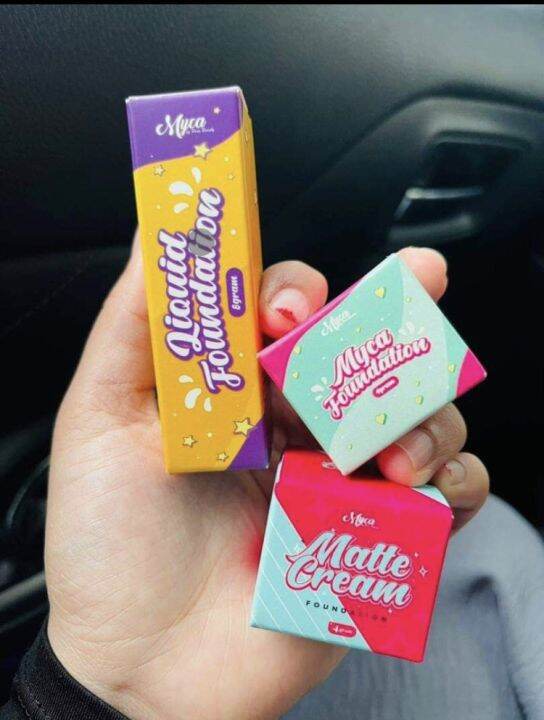 Myca foundation,myca MAGIC pinky blush,myca mascara,myca glowing spray ...