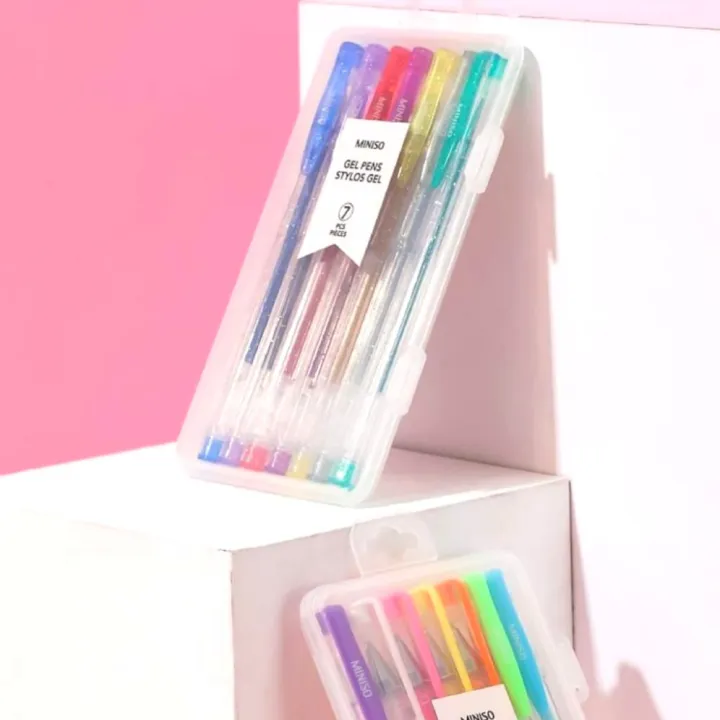 Colored Gel Pens 7 pcs(Glitter) BALLPEN by Miniso | Lazada PH