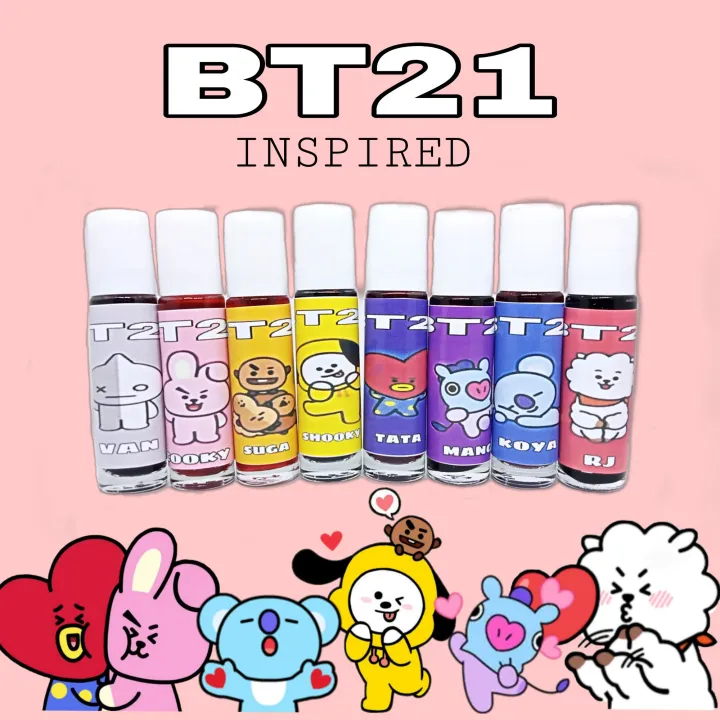 BT21 LIP & CHEEK TINT INSPIRED ( 8pcs with free lipscrub ) | Lazada PH
