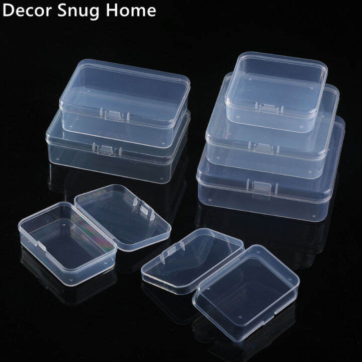 【Free Shipping】Plastic Rectangular Translucent Packaging Box White ...