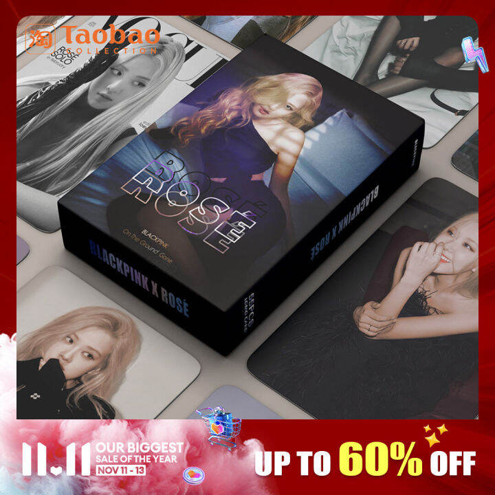 BLACKPINK Park Caiying Solo Single Person Lomo Card a Box of 54 Rose Collection Ins Postcards ...
