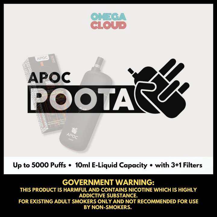 APOC Poota 5000 Puffs Disposable | Lazada PH