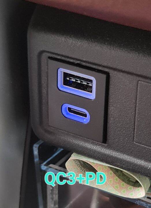 USB PORT QC3+PD FOR COROLLA CROSS | Lazada.co.th
