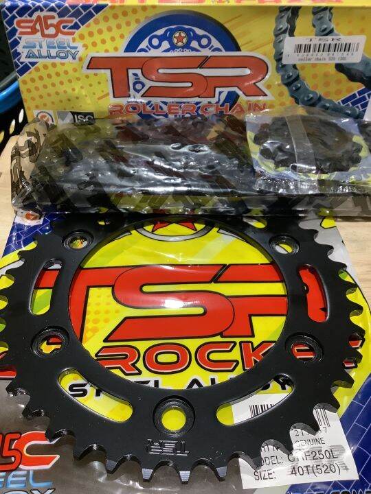 CRF250 SPROCKET SET TSR BRAND 40T-14T 520 -130L | Lazada PH