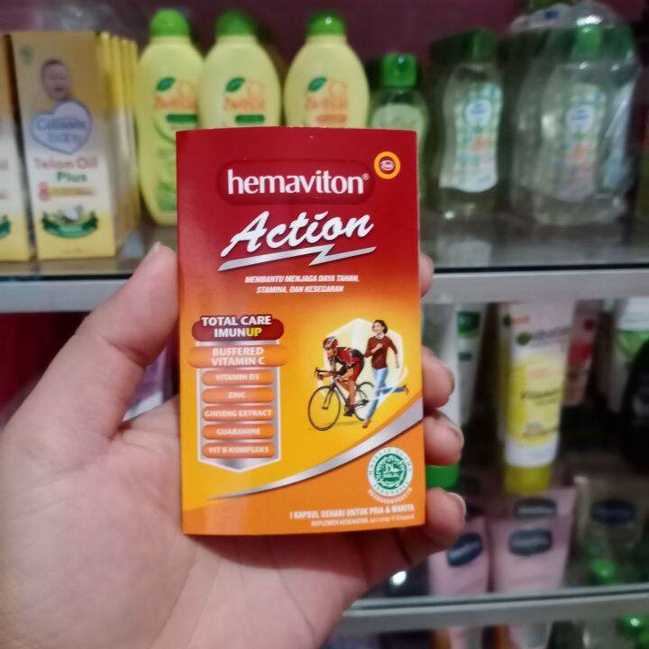 Hemaviton Multivitamin Kapsul Suplemen Kesehatan 1 Blister Isi 5 Kapsul ...