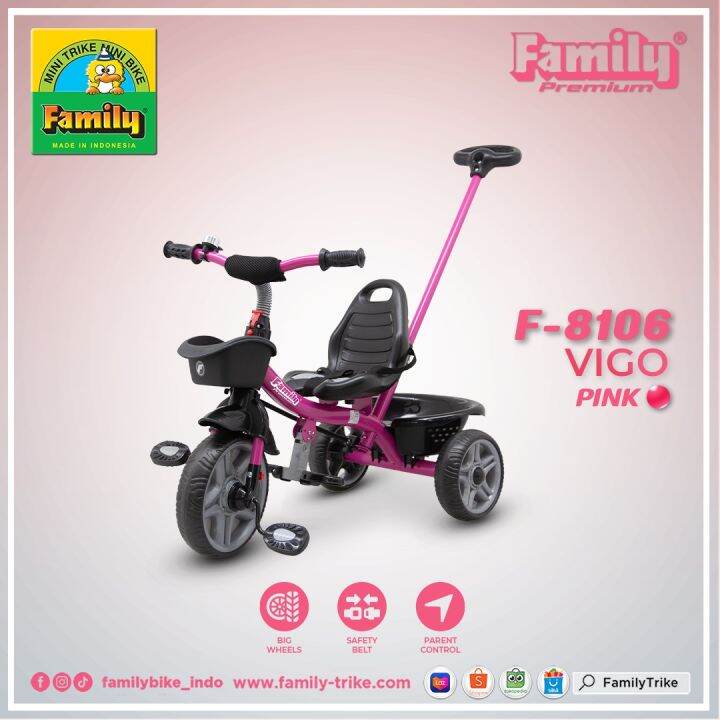 Sepeda Roda Tiga FAMILY 8106 VIGO | Lazada Indonesia