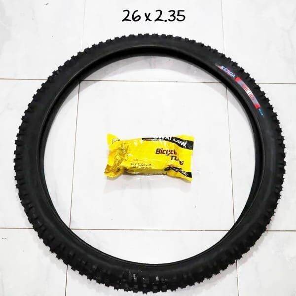 PAKET BAN SEPEDA MTB 26 X 2.35 KENDA KINETICS BAN DALAM JENIS PENTIL MOTOR MERK SWALLOW | Lazada ...