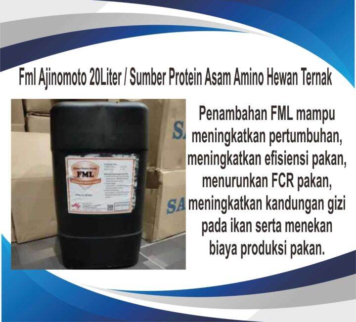 Fml Ajinomoto 20Liter Sumber Protein Asam Amino Hewan Ternak Original ...