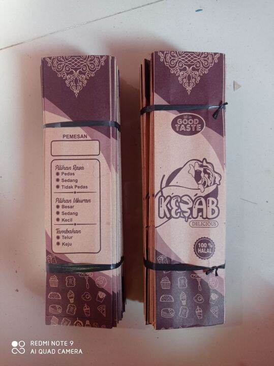 KERTAS KEBAB PAPER CRAFT isi 100 LEMBAR | Lazada Indonesia