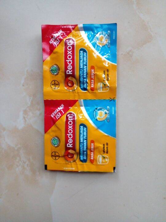 redoxon kemasan strip isi 2 exp lama redoxon triple action vitamin c d ...