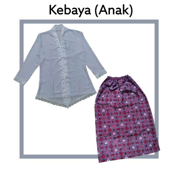 [HOT PROMO] Baju kebaya anak sekolah dasar/ baju tradisional anak perempuan/ baju seragam ...
