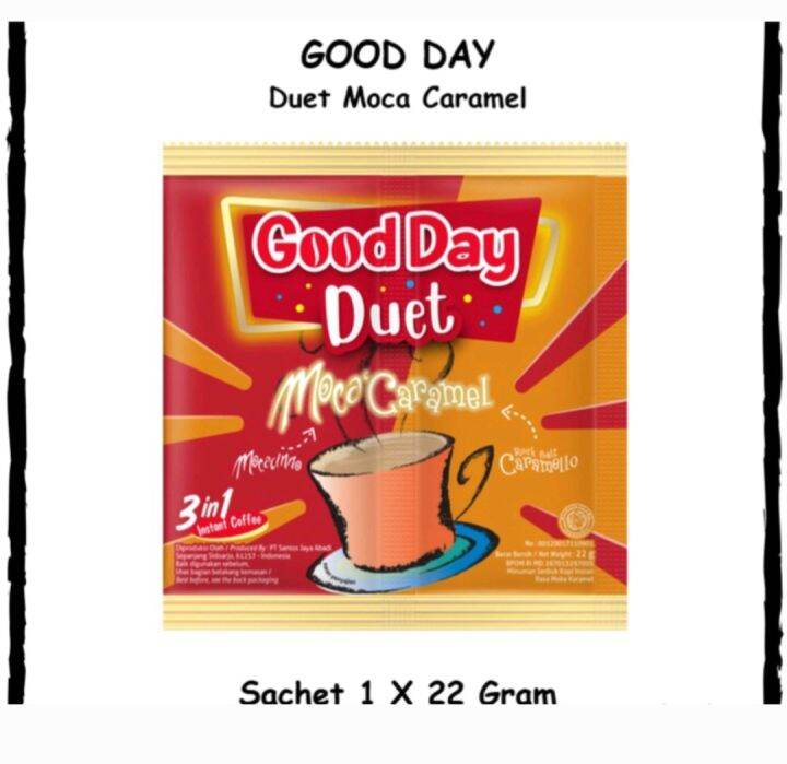 good day duet moca caramel 1 renceng / 10 sachet | Lazada Indonesia
