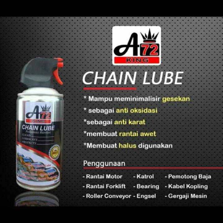 CHAIN LUBE A72 KING PELUMAS RANTAI 300ML *MAMPU MEMINIMALISIR GESEKAN ...