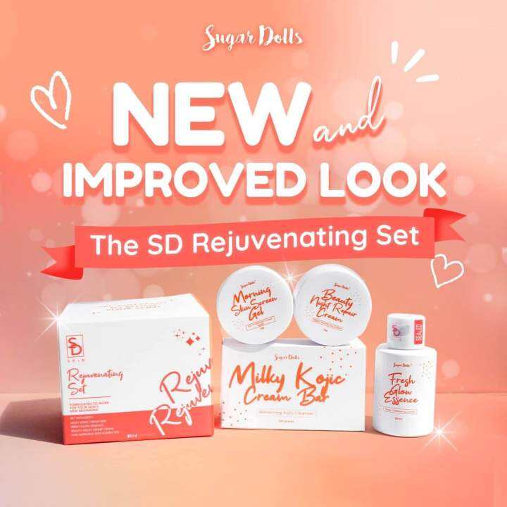 SD SKIN Sugar Dolls Rejuvenating Set / After Glow Maintenance Set COD ...