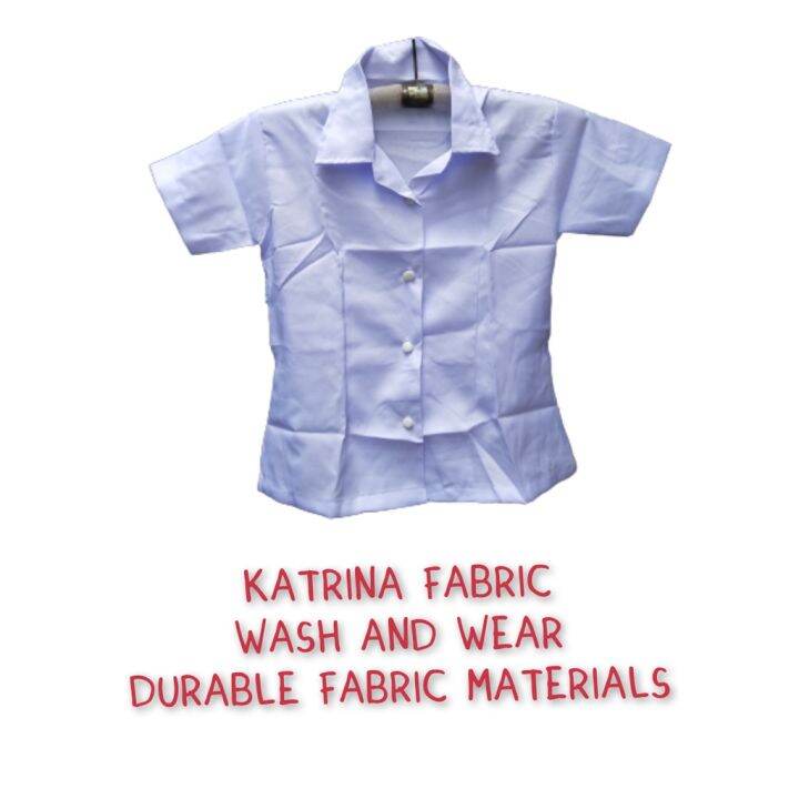 Sm blouse with pocket ,sinior high School Uniform | Lazada PH
