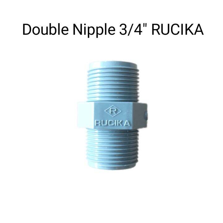 Sambungan Pipa PVC Double Nipple AW 3/4" inch RUCIKA / Double Nepel 3/4 AW Rucika / Dobel Nipel ...