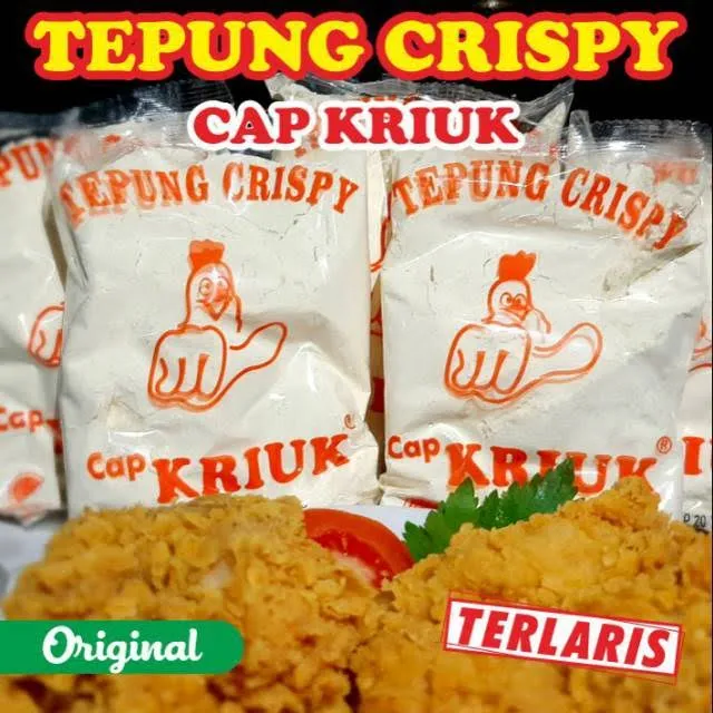 [Paket 3 Pcs] Tepung Crispy Krispi cap kriuk jempol mantap halal MUI ...