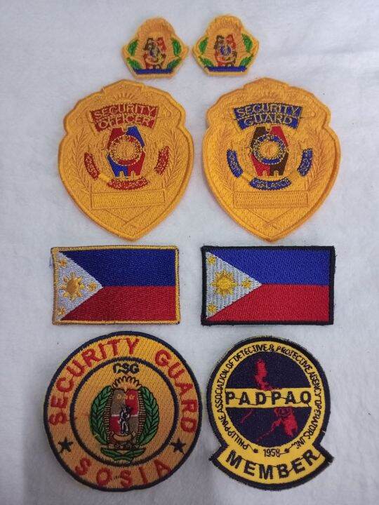 SECURITY PATCHES Embroidery - Sosia, Padpao, SG Badge, SO Badge, Flag ...