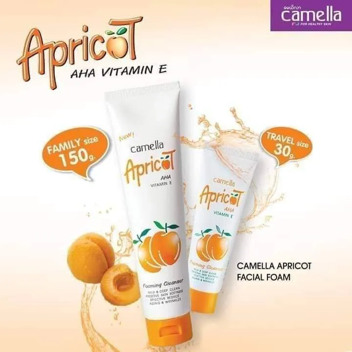 CAMELLA APRICOT FACIAL FOAMING CLEANSER 150g | Lazada