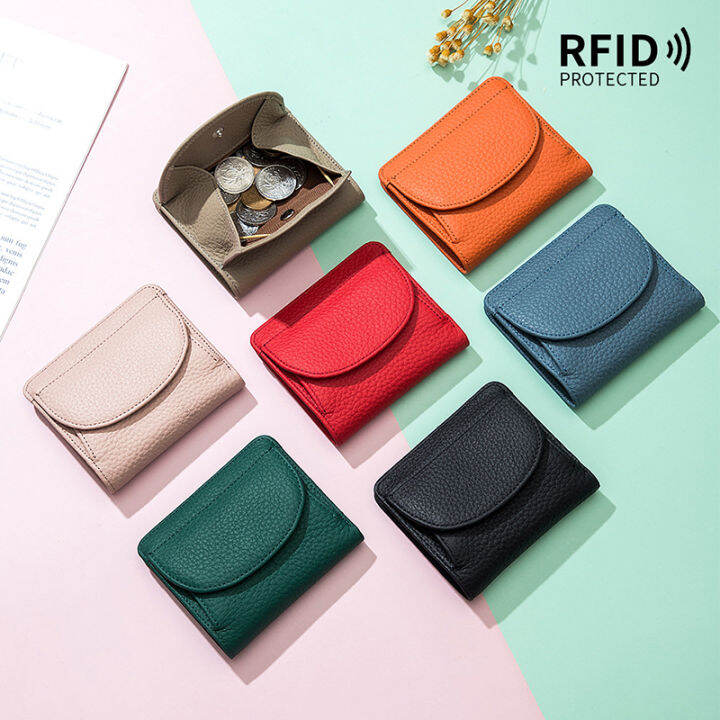 BANYANU Ultra Thin Mini Women Coin Purse Anti RFID Simple Design Small ...