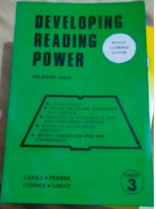 DEVELOPING READING POWER GRADE 3 by Logue-Ferrer-Condez-Capili | Lazada PH