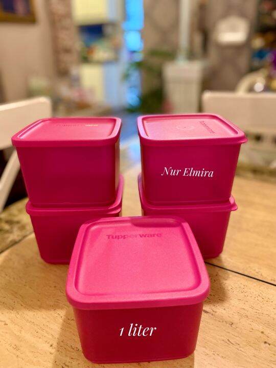 Tupperware medium fiesta size 1 liter (1 pcs) | Lazada