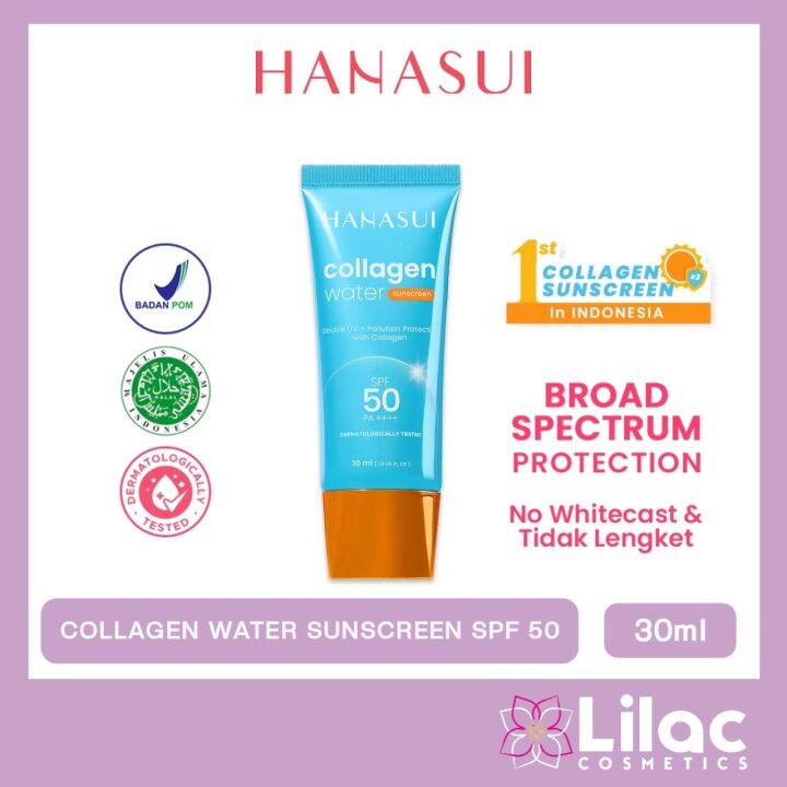 Hanasui Collagen Water Sunscreen SPF 50 PA+++ | Lazada Indonesia