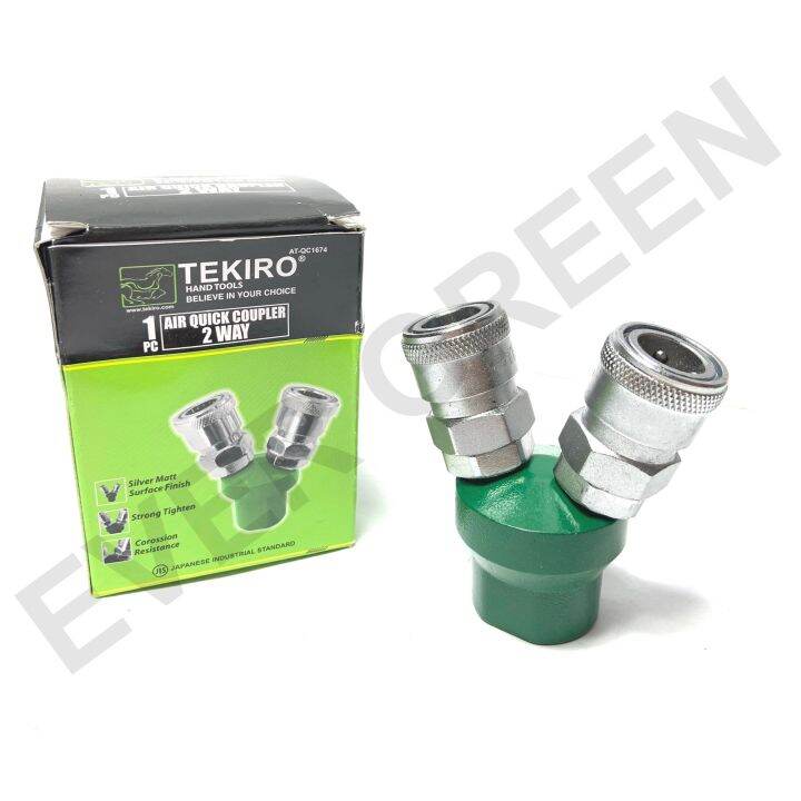 Air Quick Coupler 2 Way Tekiro / Kopler / Coupler / 2 Arah 2 Cabang ...
