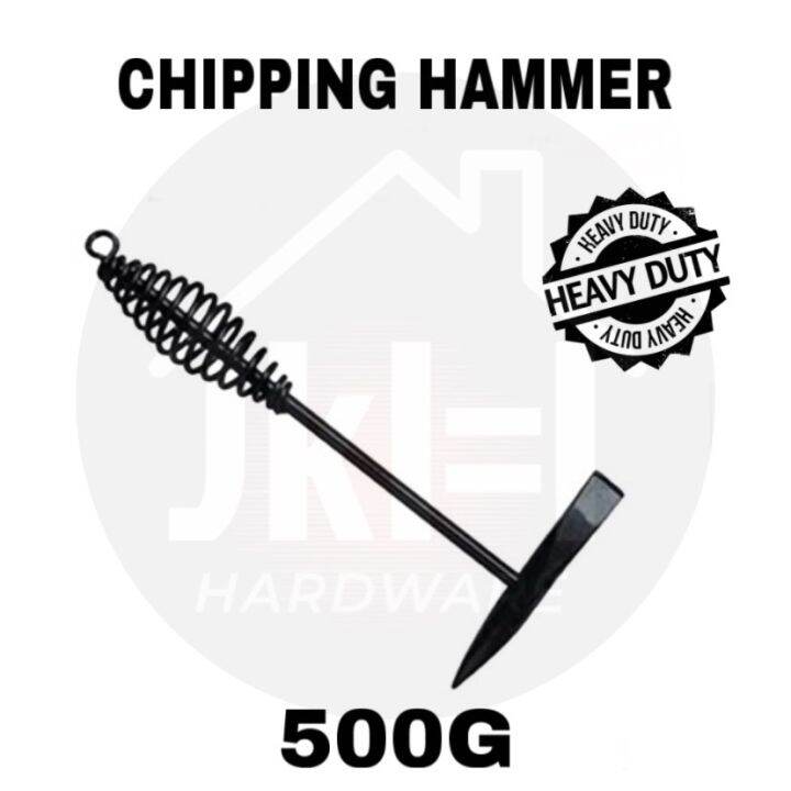 (HEAVY DUTY) 500G WELDING CHIPPING HAMMER WITH SPRING HANDLE WELDING SLAG HAMMER WELDING ...