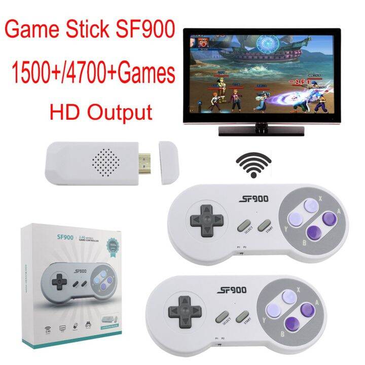 SF900 Consola for Super Nintendo 16 Bit Game Stick 4700 Retro Games HD ...