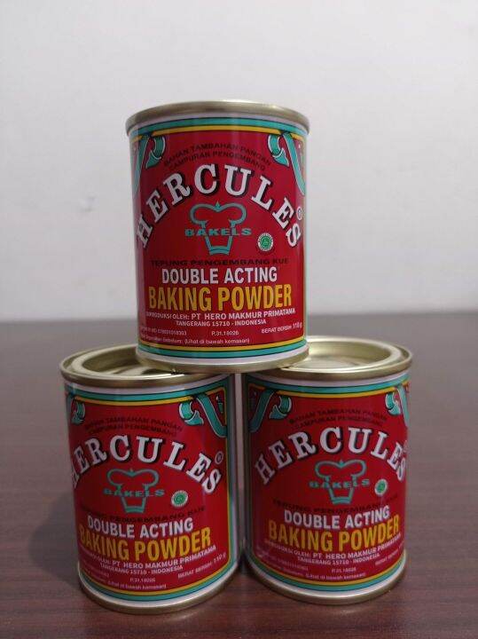 Baking powder hercules double acting 110 kaleng gram | Lazada Indonesia