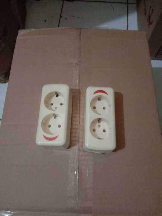 terminal listrik 2 lubang cekung tembaga colokan listrik barang sesuai ...