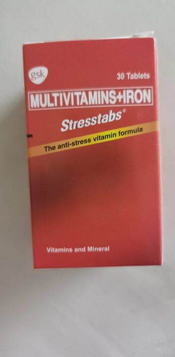 STRESSTABS MULTIVITAMINS +IRON 30 TABLETS | Lazada PH