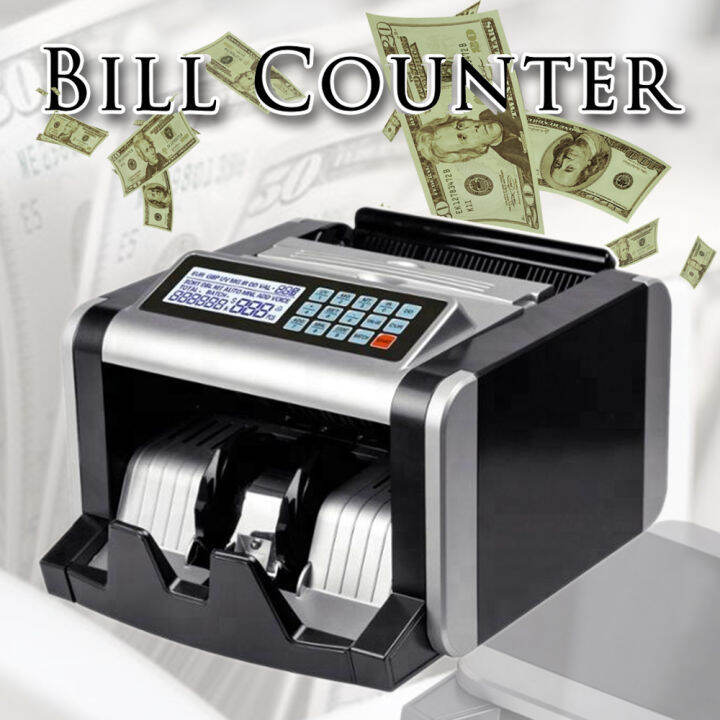 Cash Money Bill Counter Detector with UV/MG Counterfeit Detection PESO ...