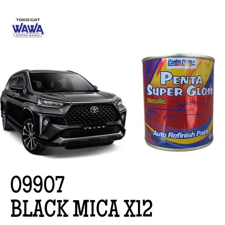 cat duco penta super gloss black mica x12 hitam metallic toyota 09907 ...