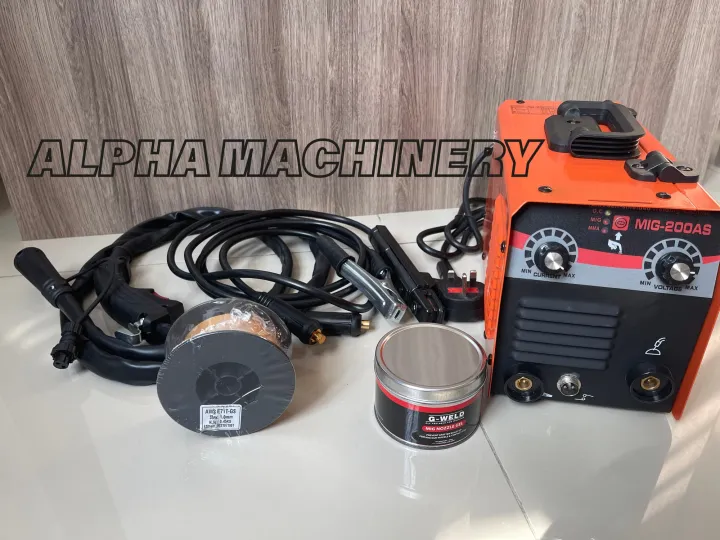 G WELD MIG/MMA-200AS Professional 2 in 1 MIG and MMA Gasless Welding Machine With Free ...