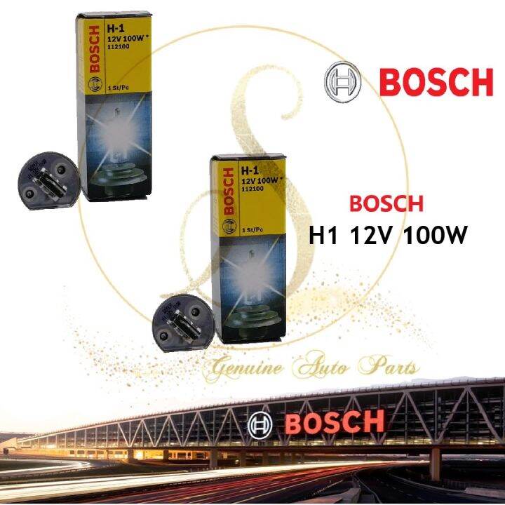( 3 PCS ) ORIGINAL BOSCH BULB H1 12V 100W | Lazada