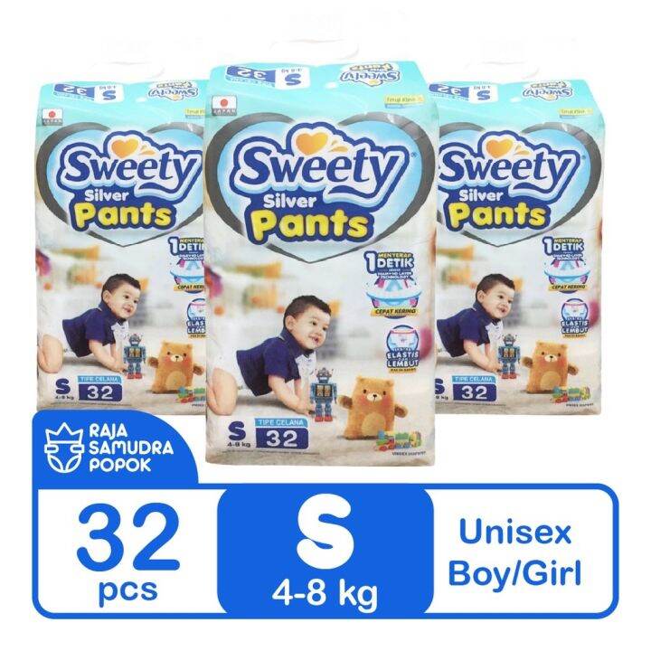 Sweety Silver Pants S32 / Diapers Sweety | Lazada Indonesia
