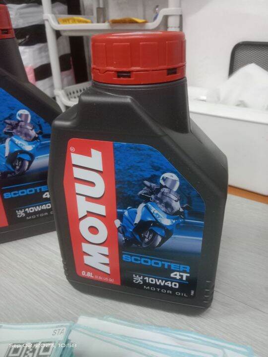 Motul Oil Scooter 4T SAE 10W-40 Motor Oil 800ml. | Lazada PH