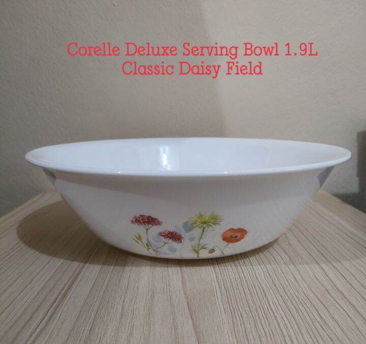 Corelle Deluxe Serving Bowl Classic Daisy Field 1.9L | Lazada PH
