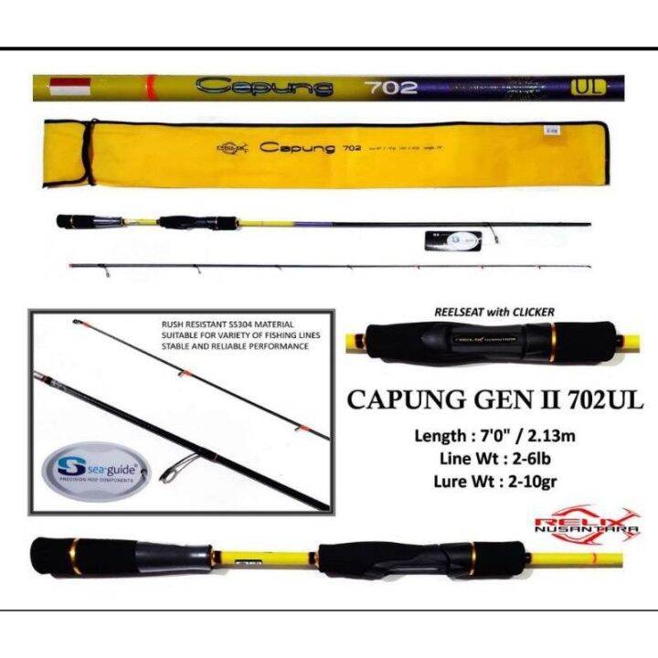 Joran Relix Nusantara Capung 702 SE. Rod UltraLight. Joran UL | Lazada ...