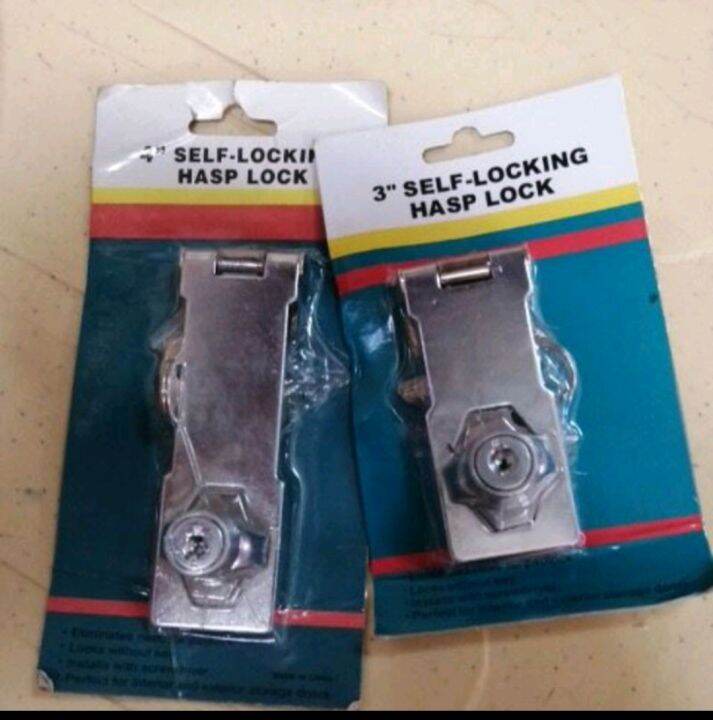 high quality self locking hasp lock /hasp padlock 3" & 4" available! | Lazada PH