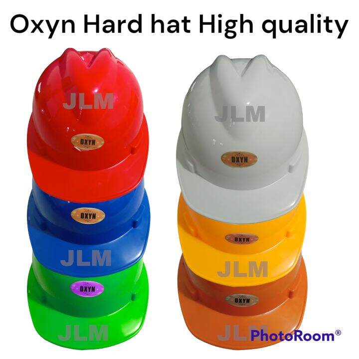 Hard hat safety helmet with Adjustable strap Oxyn Heavy duty High ...